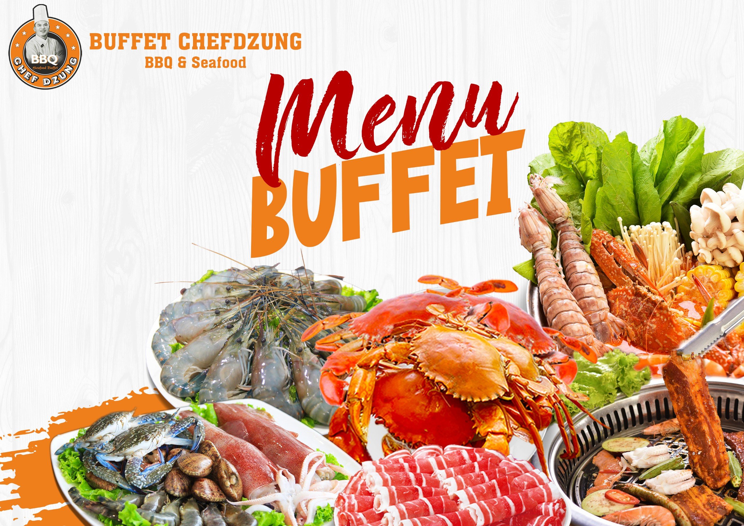 Thực Đơn Buffet Tại Nhà Hàng Chef Dzung